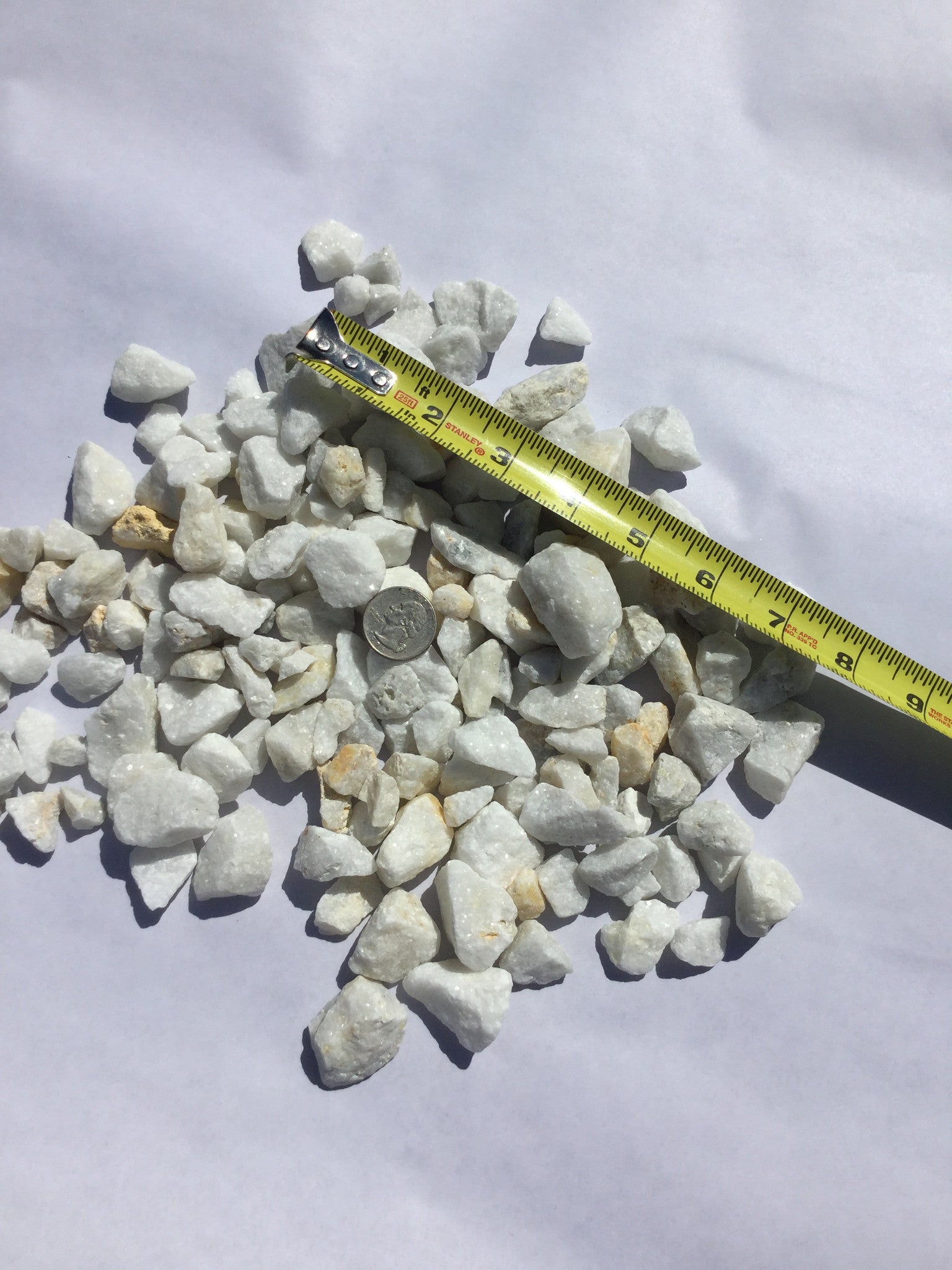 MIGHTY 109 Decorative White Dolomite 1/2" to 1" Size