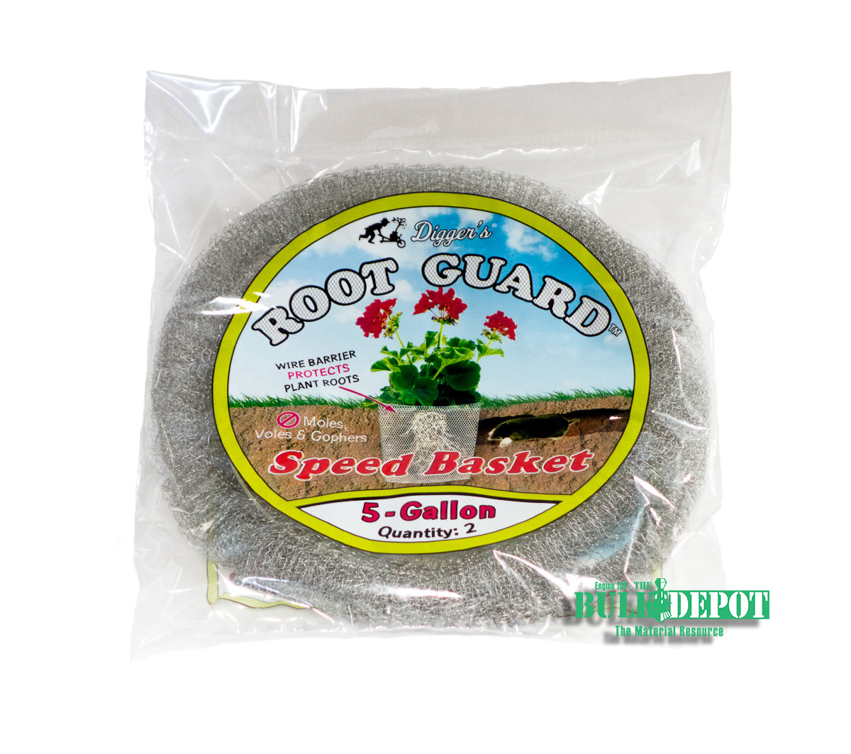 5-Gallon, Digger's RootGuardTM Speed Baskets, Gopher Wire Baskets, 2 P